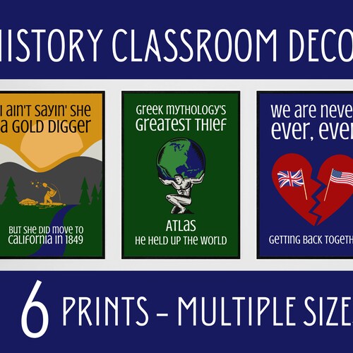 Printable History Classroom Posters Social Studies Class - Etsy