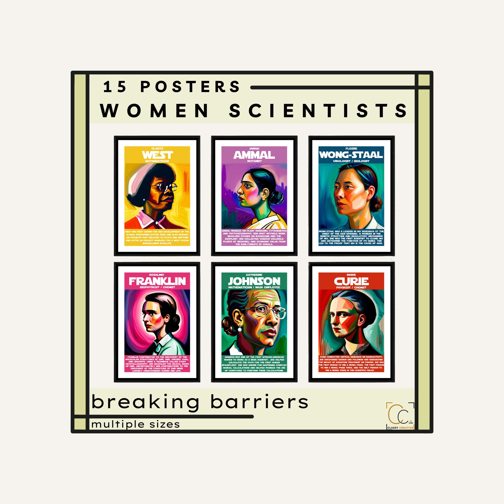 Famous Women Scientists Posters: Inspiring Role Models (digital ...