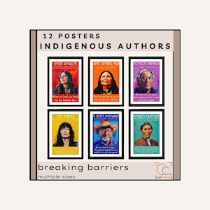Native American Authors Poster Set: Indigenous History Month Classroom ...