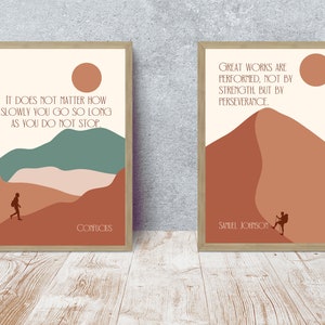 Boho Growth Mindset Posters, Inspirational High School Classroom Decor ...
