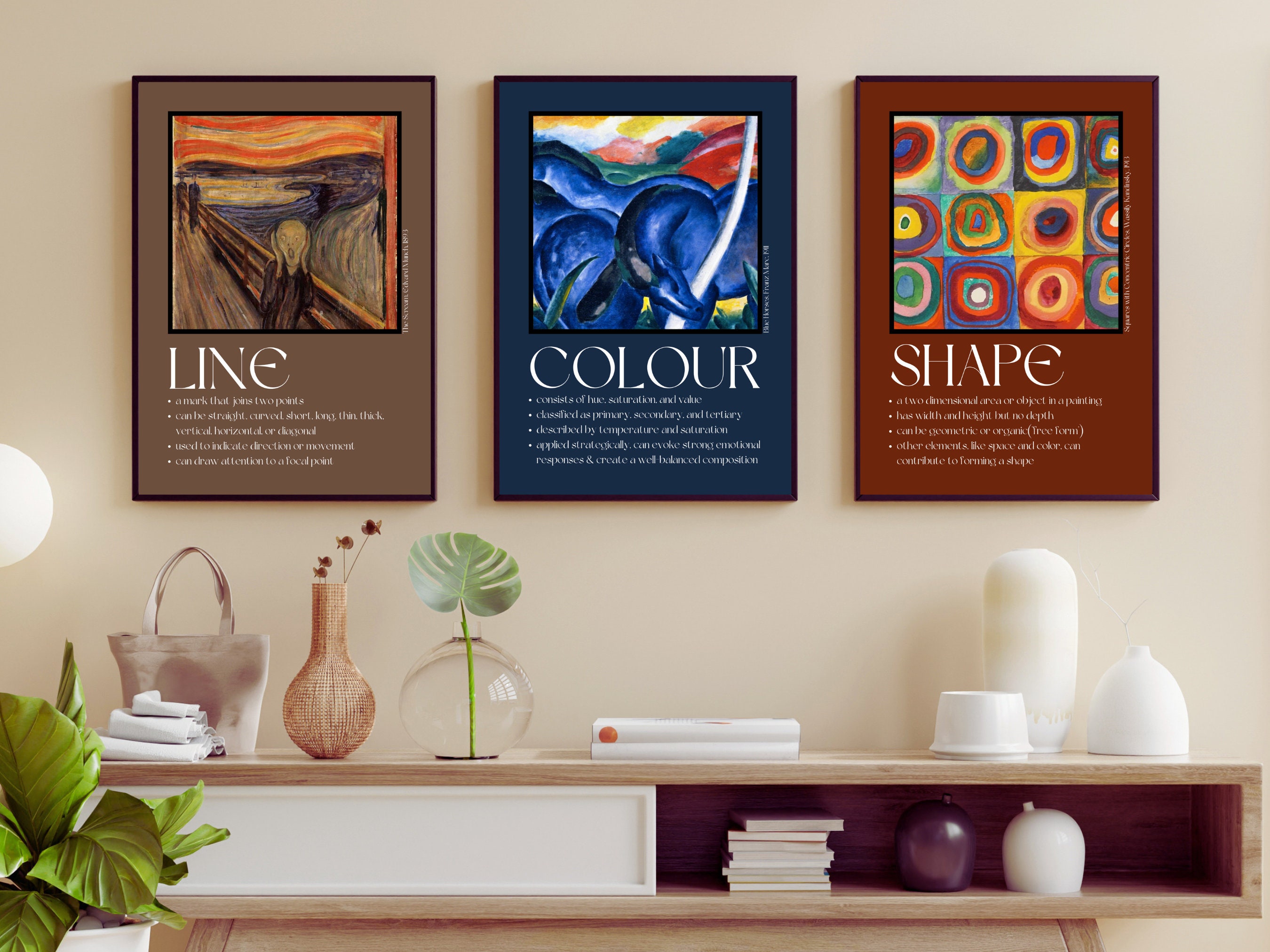 7 Elements of Art Posters Art Classroom Decor Middle School - Etsy Ireland