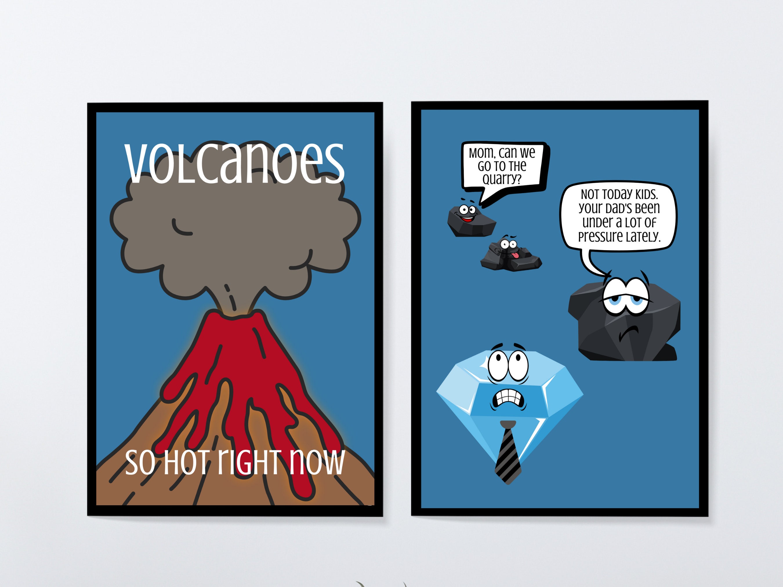 Geology Puns Posters: Funny Social Studies Classroom Decor Geology ...