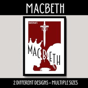 Macbeth Title Poster, High School English Classroom Posters ...