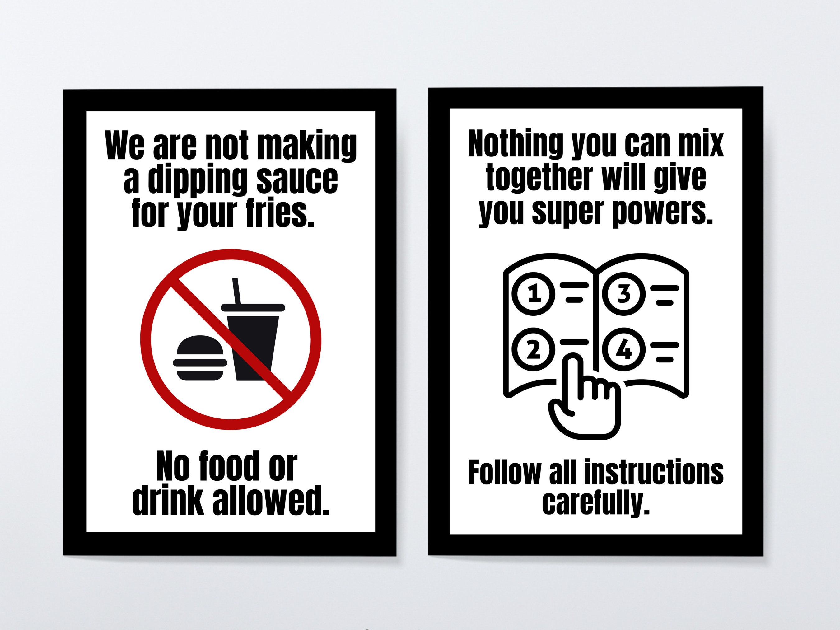 Funny Science Lab Safety Rules Posters: Middle School Science Poster ...