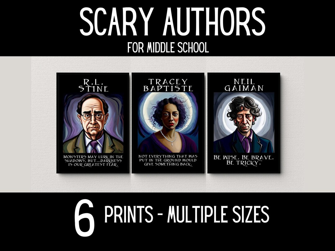 Scary Authors, Middle School English Classroom Halloween Decor ...