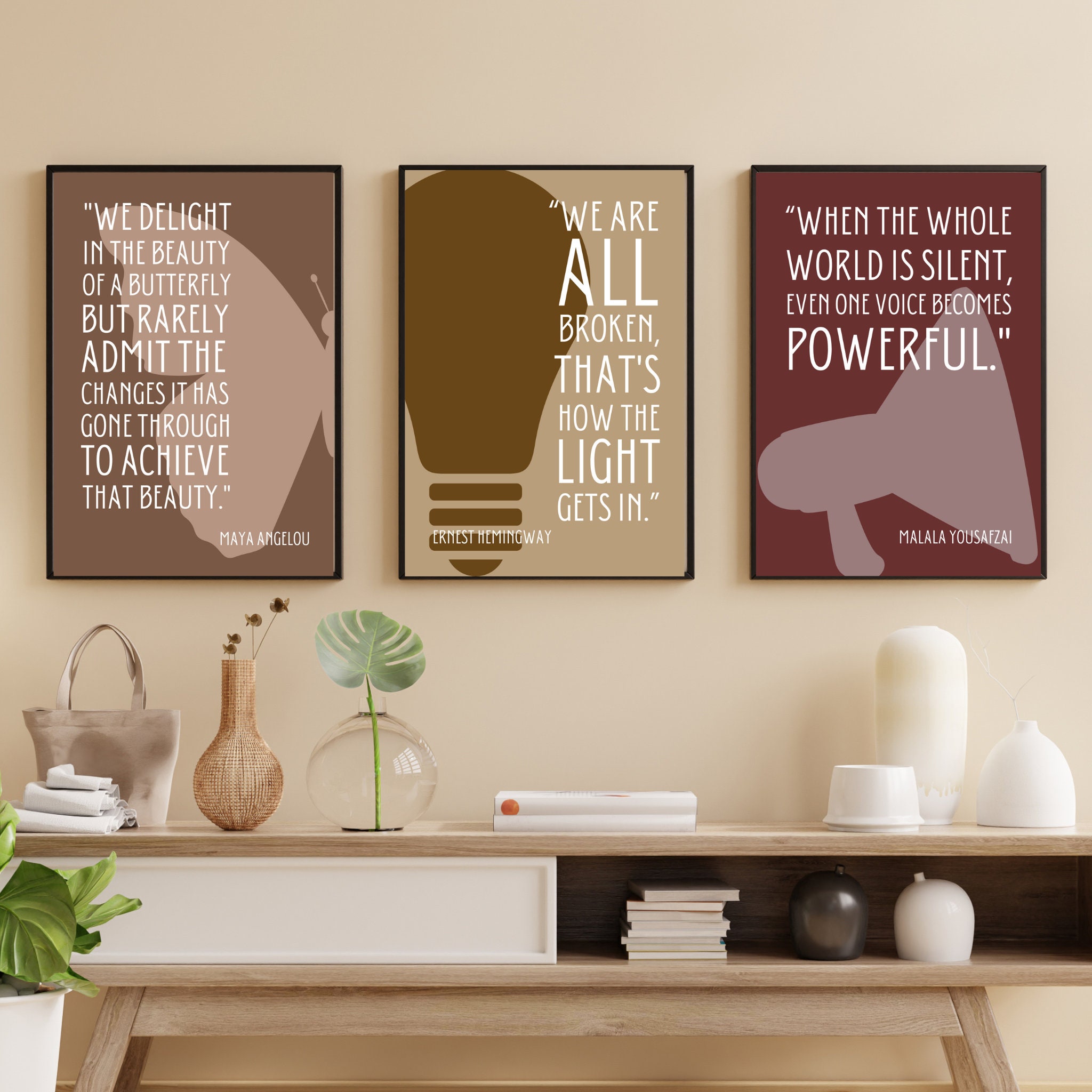 Inspirational Quote Posters English Classroom Decor Library - Etsy