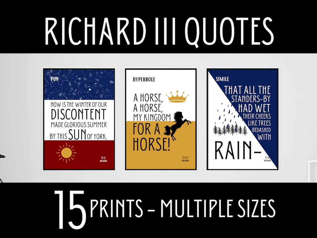 Richard III Quotes, Literary Devices in Richard III, Shakespeare ...