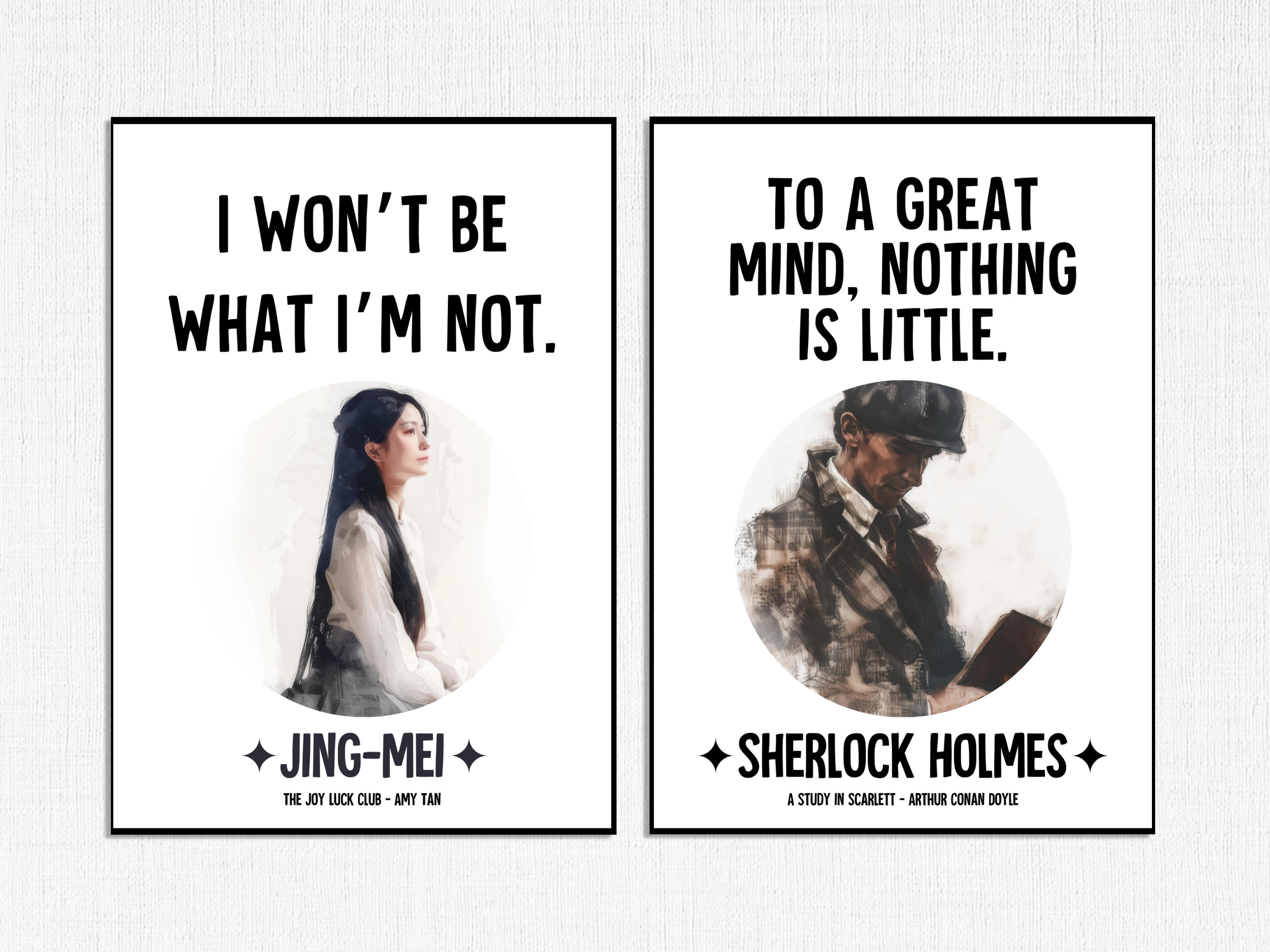 Literary Character Quote Posters: Middle School English Classroom Decor ...