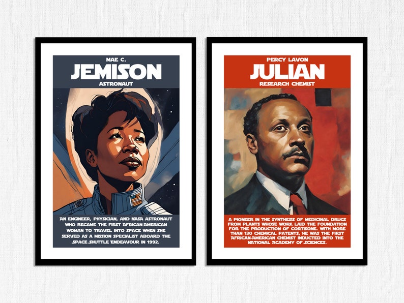 Black History Month Science Posters: African American Scientists Famous ...