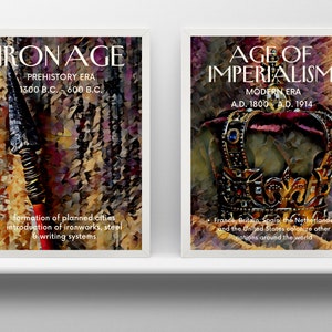 Historical Eras Posters History Classroom Decor History Timeline ...
