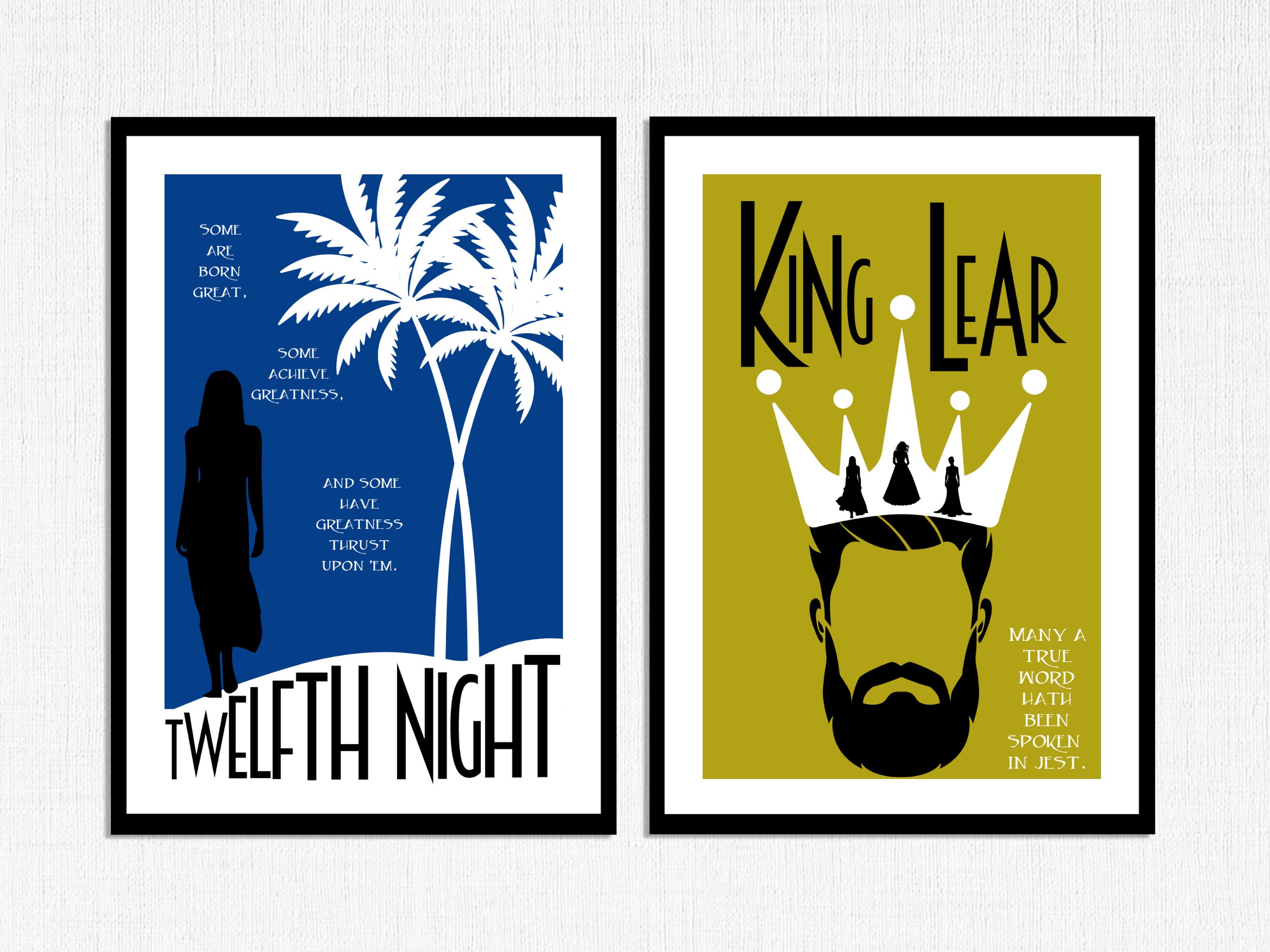 Shakespeare Plays Posters: High School English Classroom Gallery Wall ...