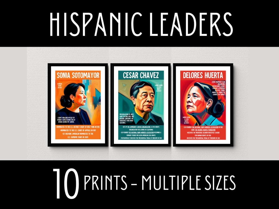 Hispanic Heritage Month Posters Leaders, Hispanic Heritage Month ...