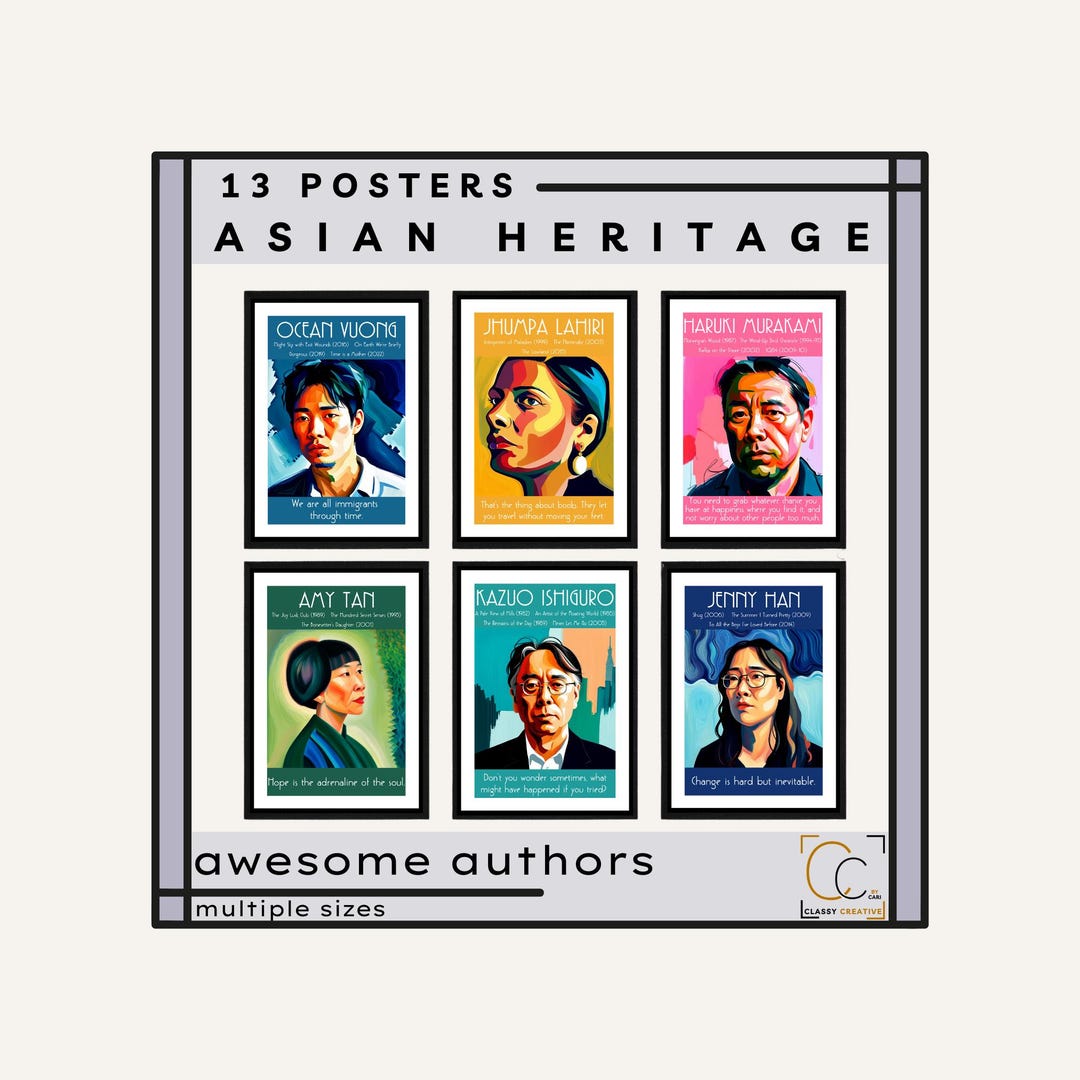 Asian Pacific Islander Heritage Month Posters: Diverse Classroom Decor ...