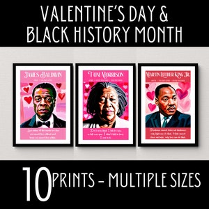 Black History Month Posters: Valentine's Day Decor (digital Download ...