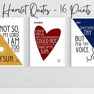 Shakespeare Poster Bundle High School English Classroom Decor ...