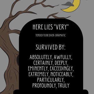 Dead Words Posters Middle School Writing English Classroom Decor ...