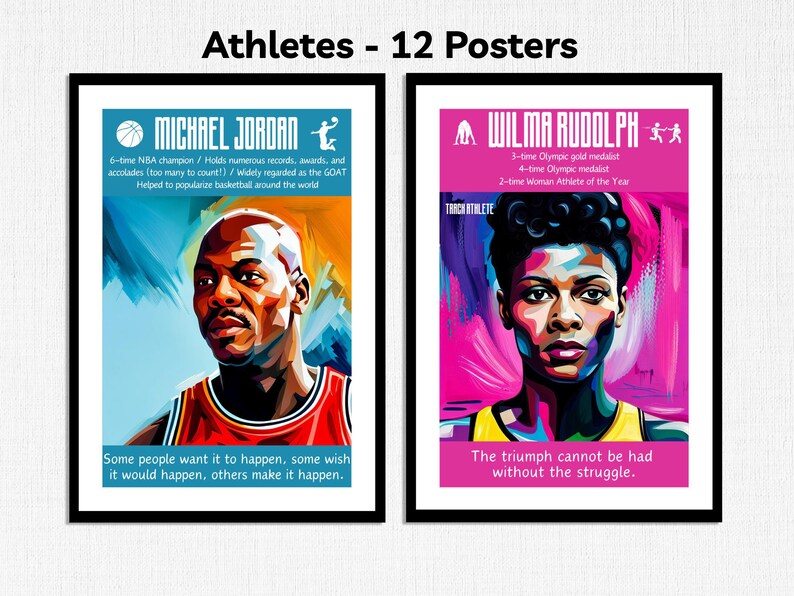 Black History Month Poster Bundle: Inspiring African American Leaders ...