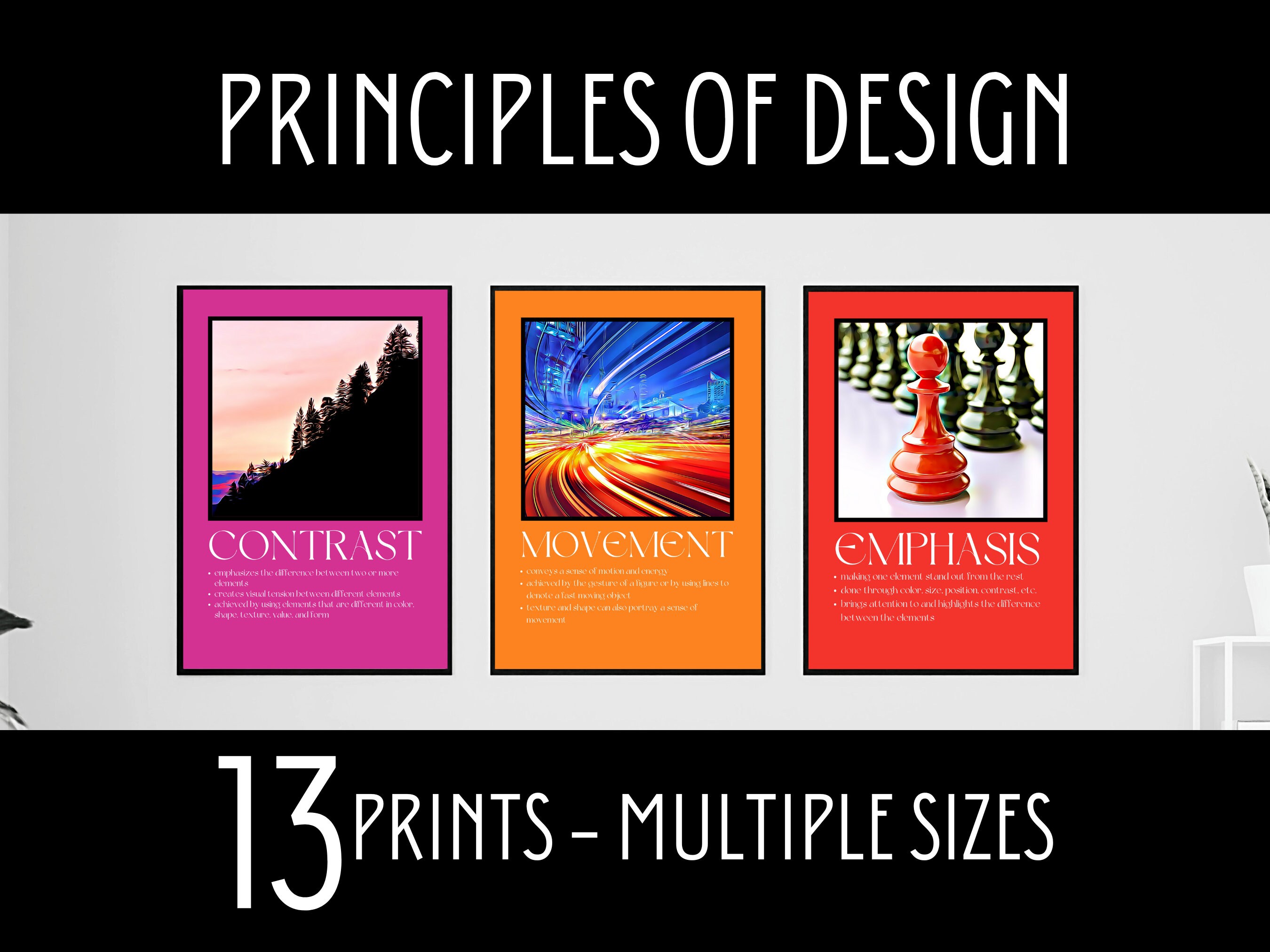 Principles of Design Posters Art Classroom Decor Elements of - Etsy UK