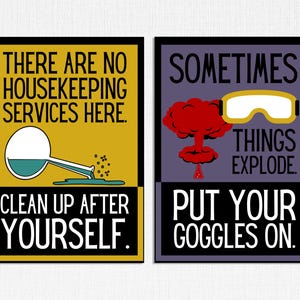 Funny Science Lab Safety Rules Posters: Classroom Decor (digital ...