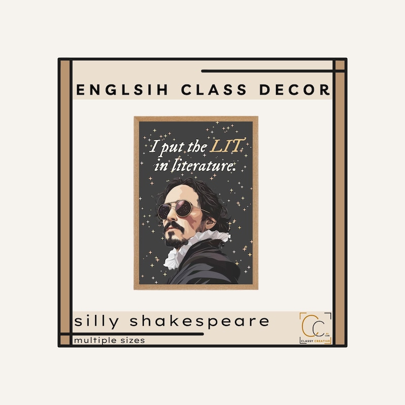 Shakespeare Poster - Etsy