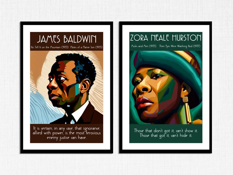 Black History Month Posters: African American Authors English Classroom ...