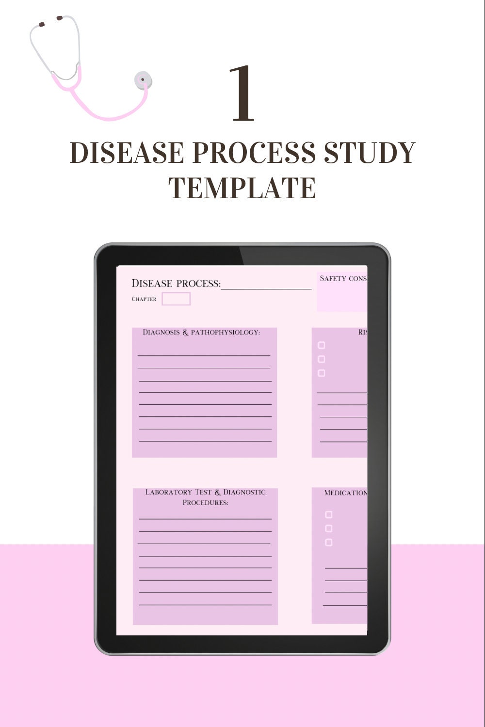 Nursing Study Templates - Etsy