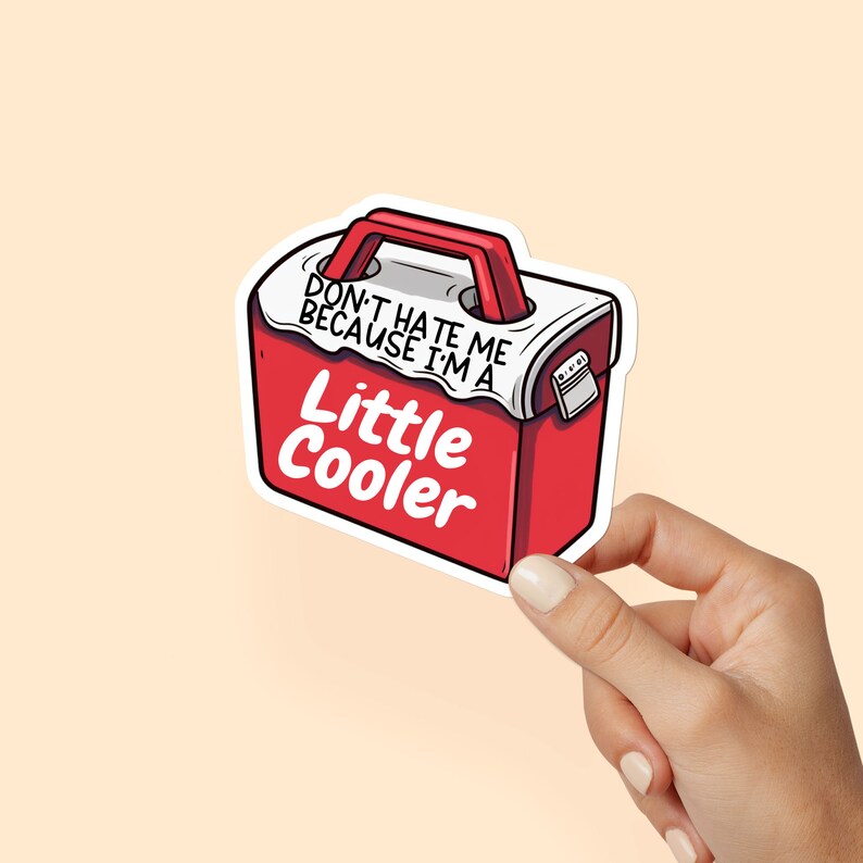Little Cooler Vinyl Sticker, Vinyl Decal Sticker for Laptops, Toolbox ...
