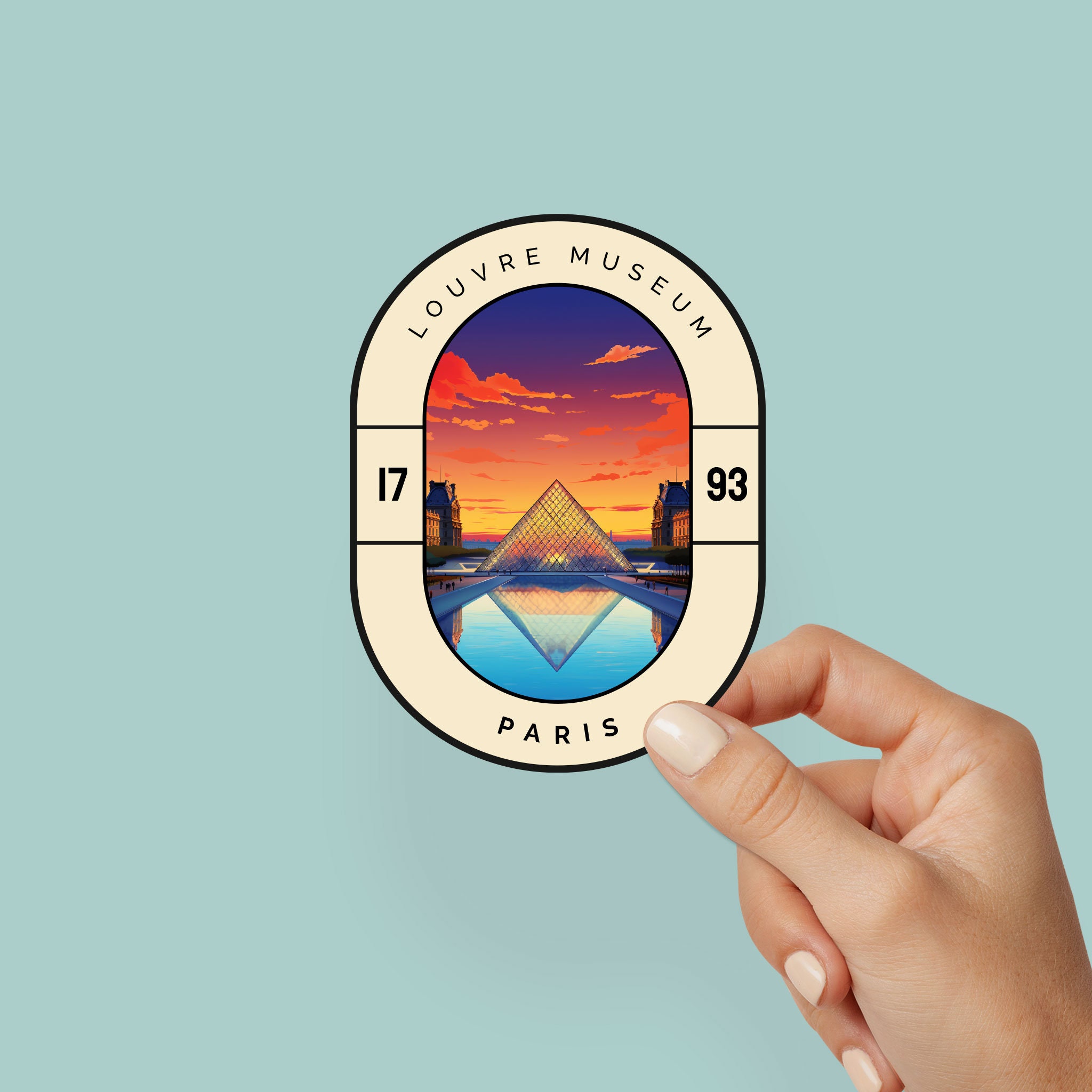 Louvre Museum Paris Travel Sticker Laptop Decal Bumper Luggage - Etsy