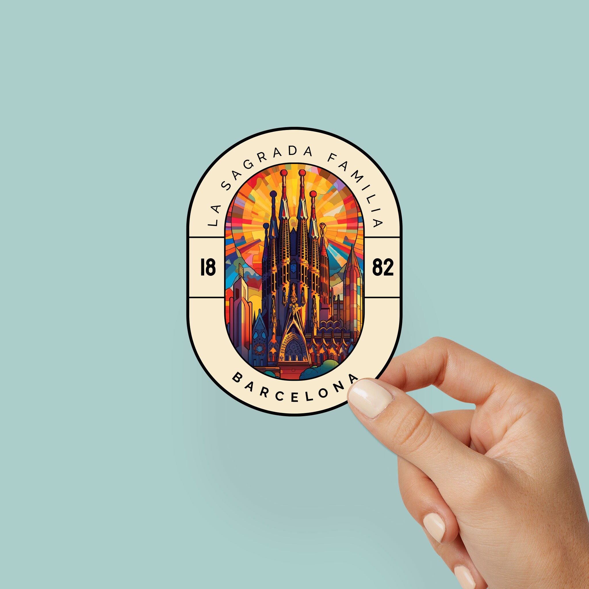 La Sagrada Familia Sticker Barcelona Travel Gift Kindle - Etsy