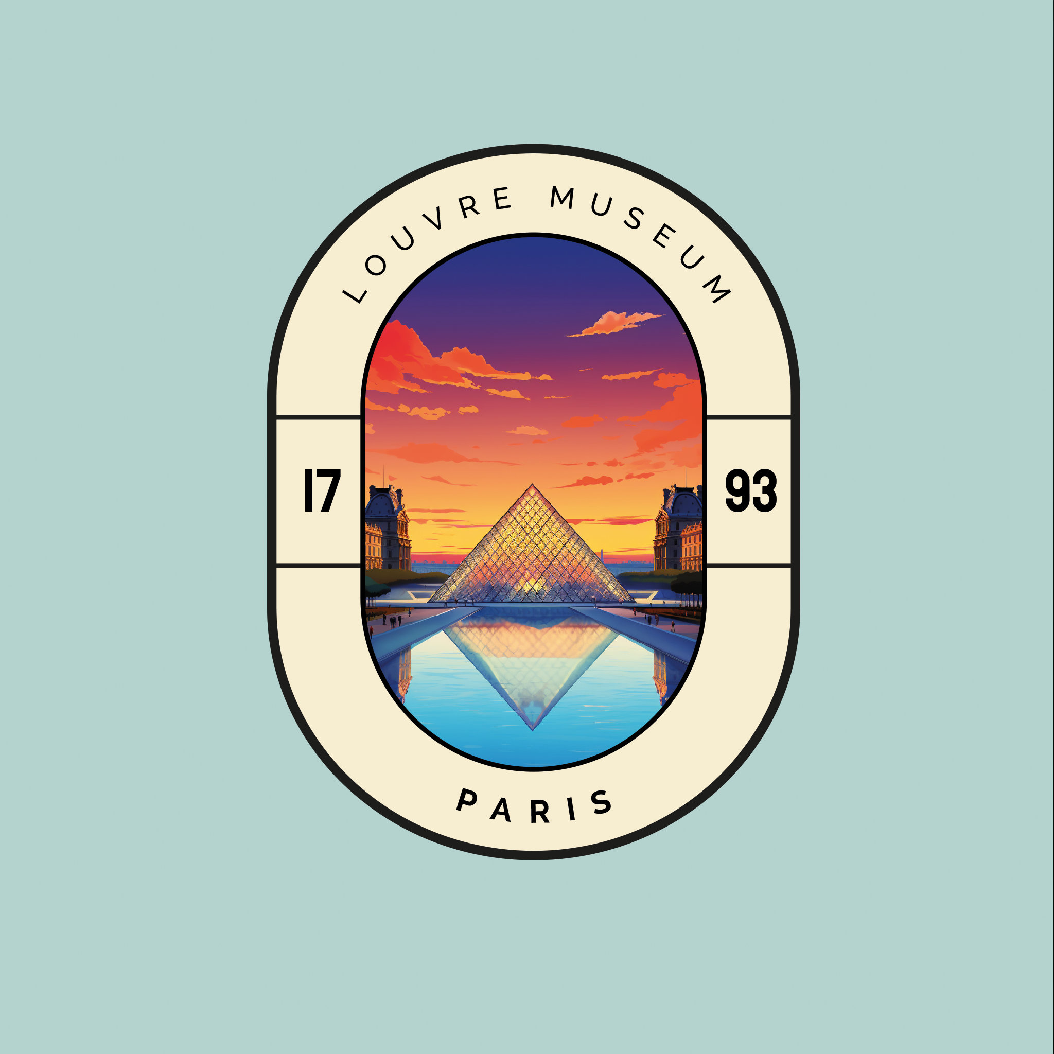 Louvre Museum Paris Travel Sticker Laptop Decal Bumper Luggage - Etsy