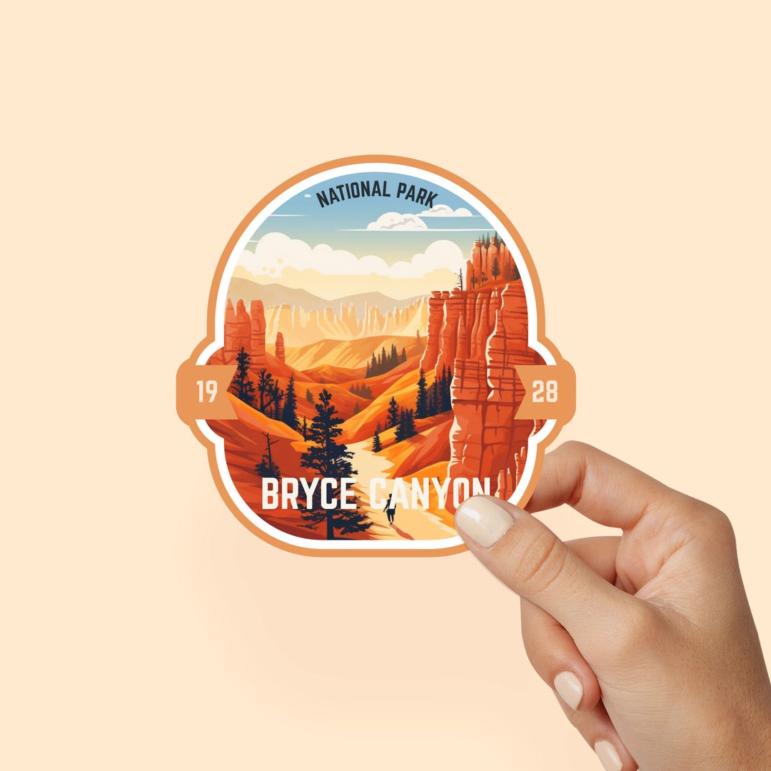 Bryce Canyon National Park Explorer Laptop Sticker, Hydroflask Water ...