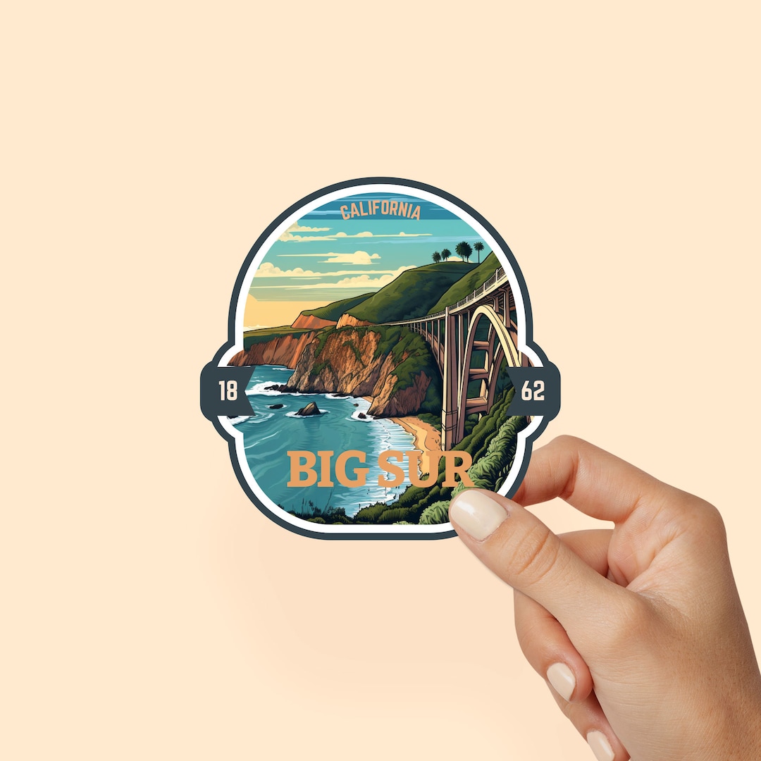 Big Sur Sticker, California Sticker, Outdoor Sticker, National Park ...