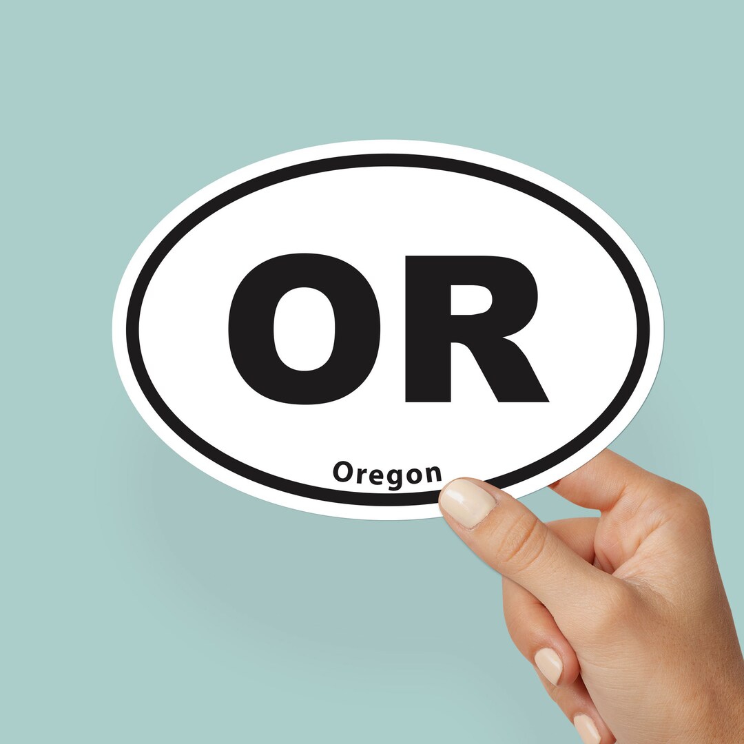 Oregon Travel Bumper Sticker Luggage Laptop Water Bottle Vinyl America ...