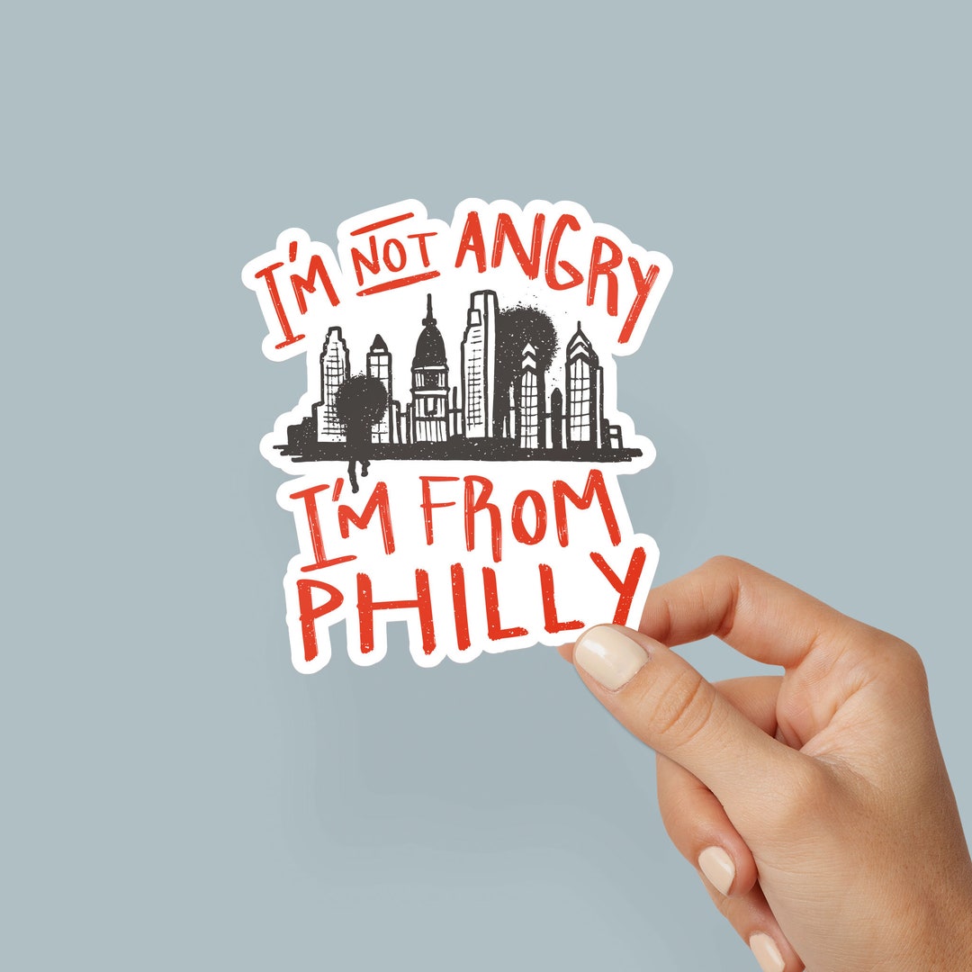 I'm From Philly Funny Sticker, Philadelphia Vinyl Sticker, Pennsylvania ...