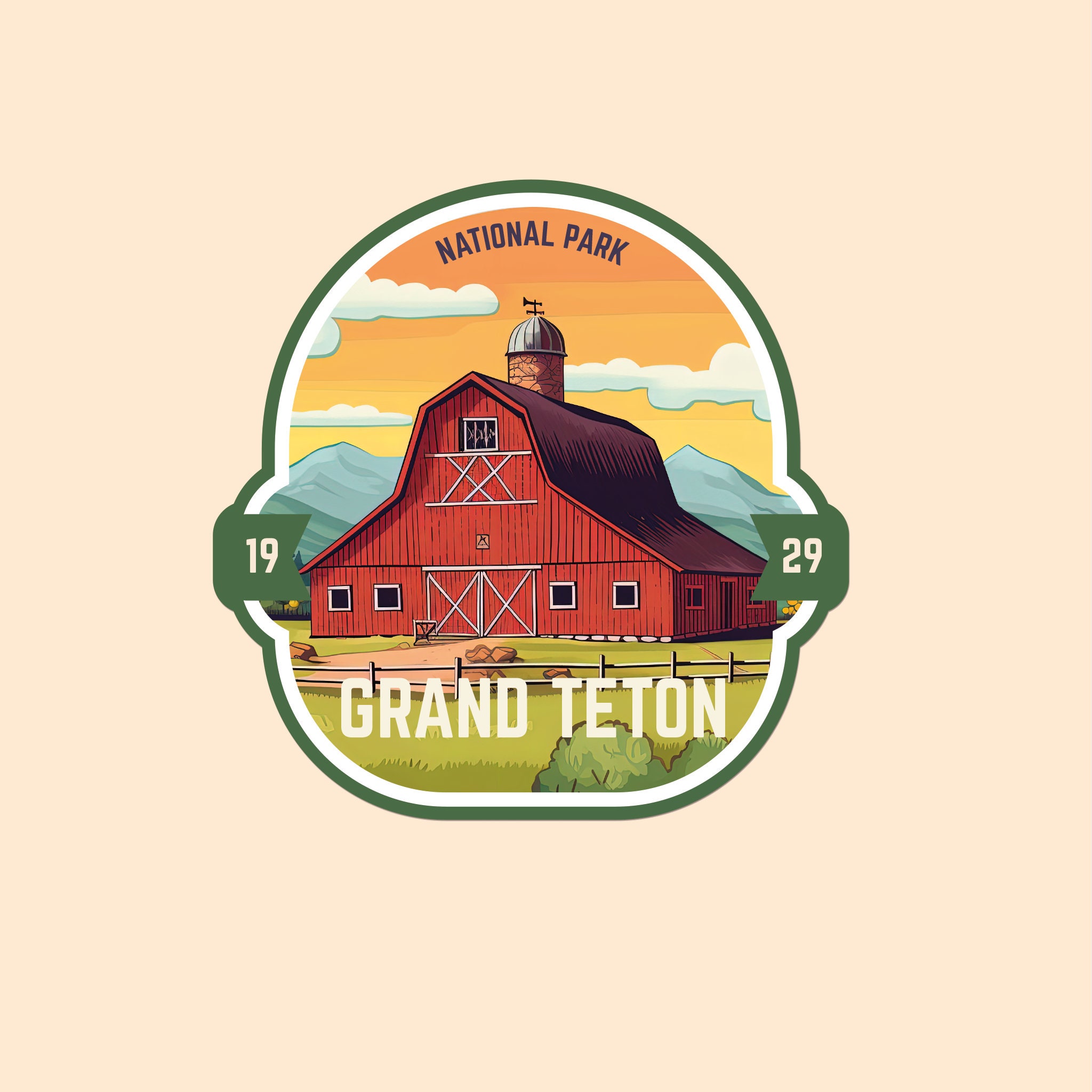 Grand Teton National Park Explorer Laptop Sticker Hydroflask - Etsy