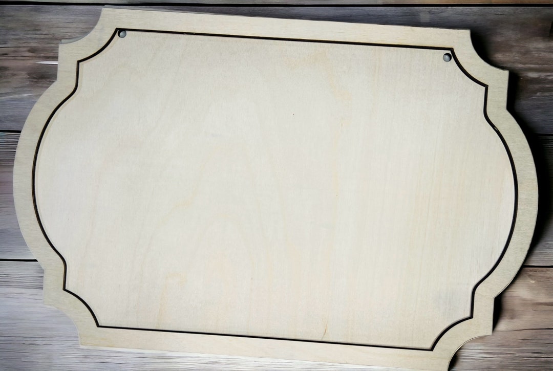 Blank Sign Farmhouse Sign DIY Kit Birch Wood Sign or Plaque Spring Home ...