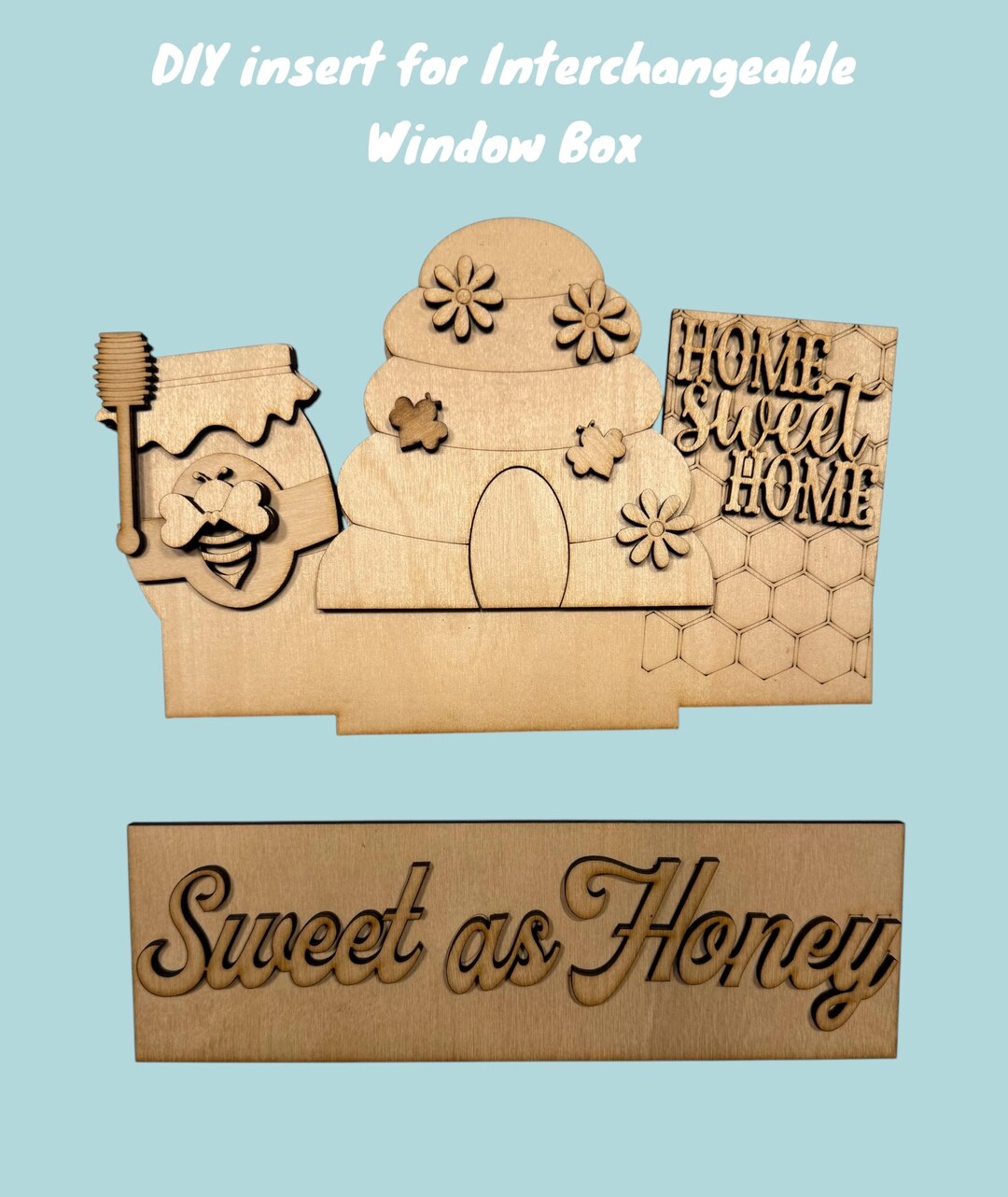 Sweet as Honey Bee Hive Window Insert ONLY for Window Box ...