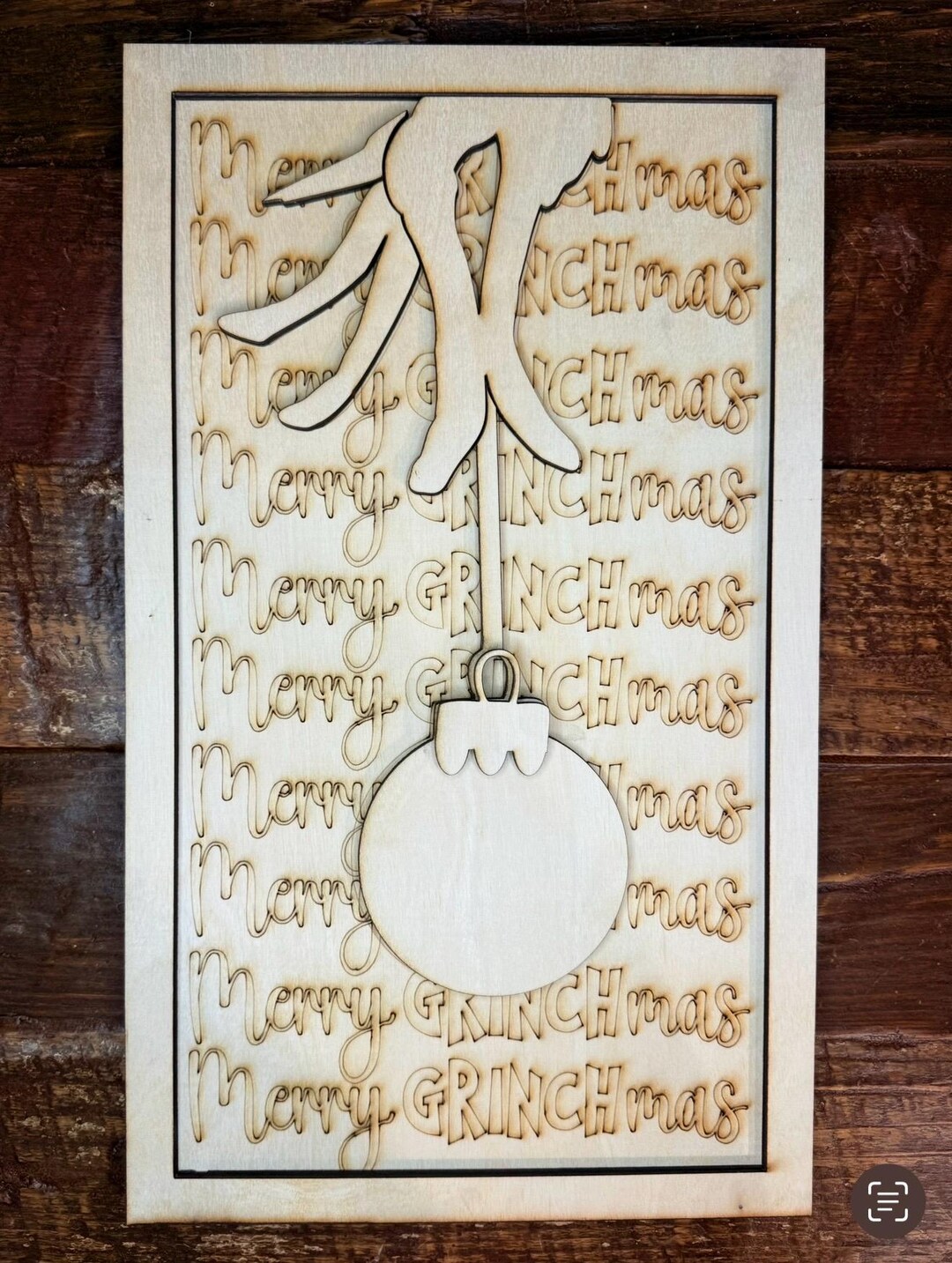 Black Friday Deal Christmas Grinch Sign DIY Wood Cut Out Blank Kit - Etsy