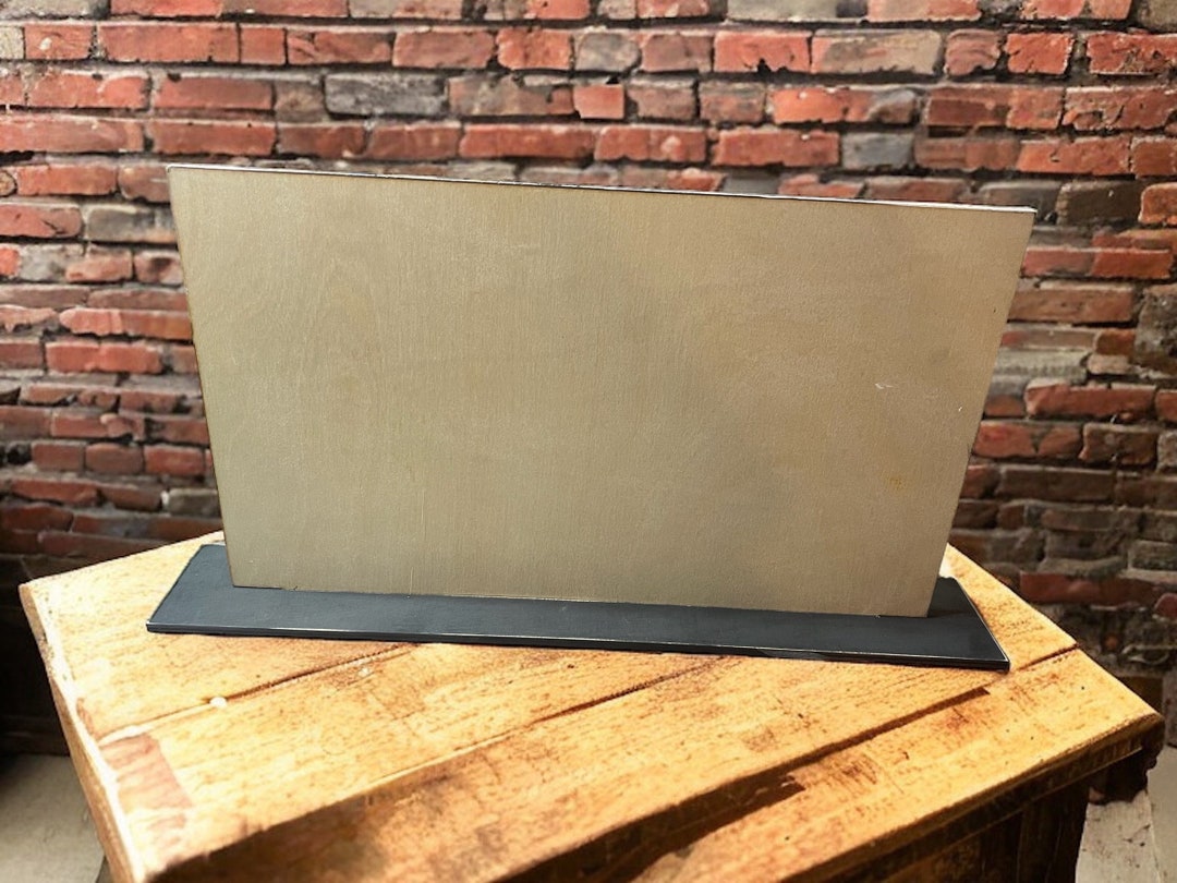 Shelf Sitter Blank Wood Sign Kit Double Sided Great for Chalking or ...