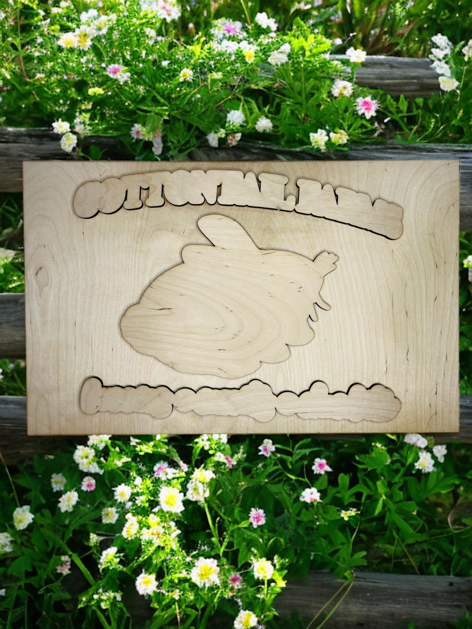 Stencil and / or Wood Cut Outs Cottontail Farms 12"x18" Rabbit Bunny ...