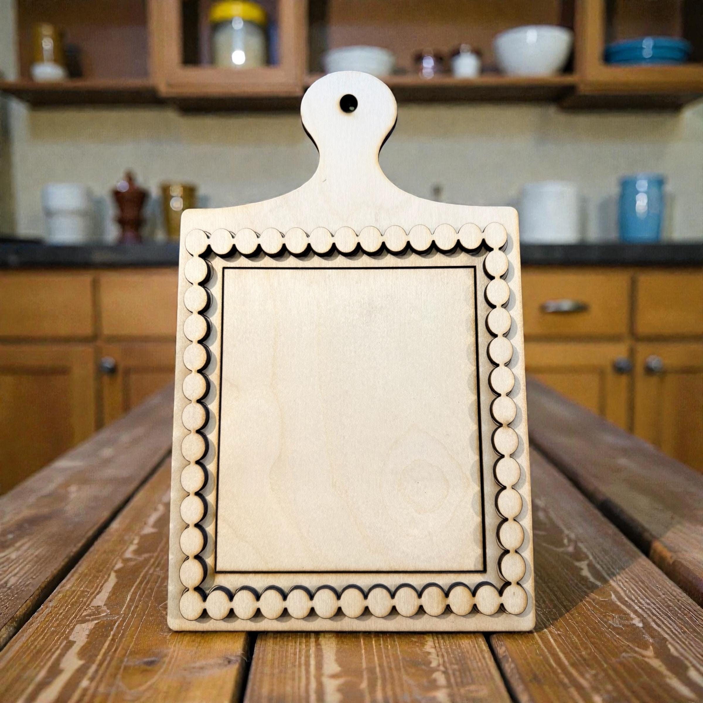 Interchangeable Breadboard Kit Two Sizes Farmhouse Decor Wood Blank DIY ...