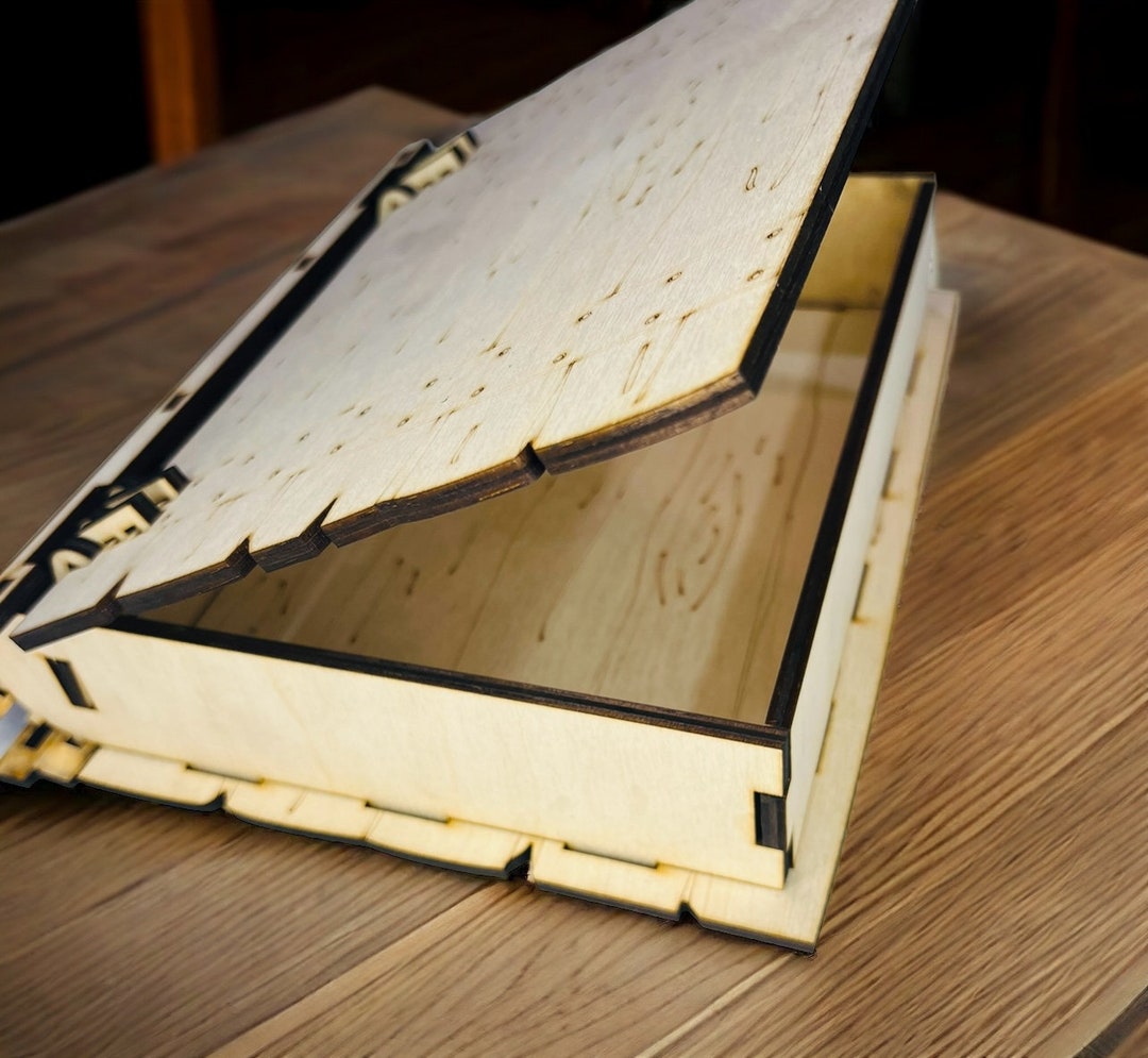 Wood Book Keepsake Storage Box DIY Kit - Etsy