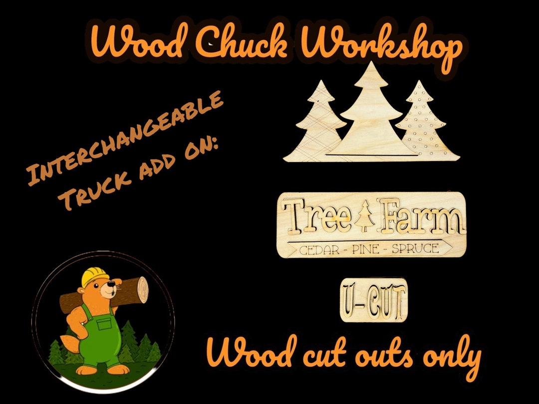 DIY Tree Farm INSERT Kit for Truck Interchangeable Shelf Sitter or Door ...