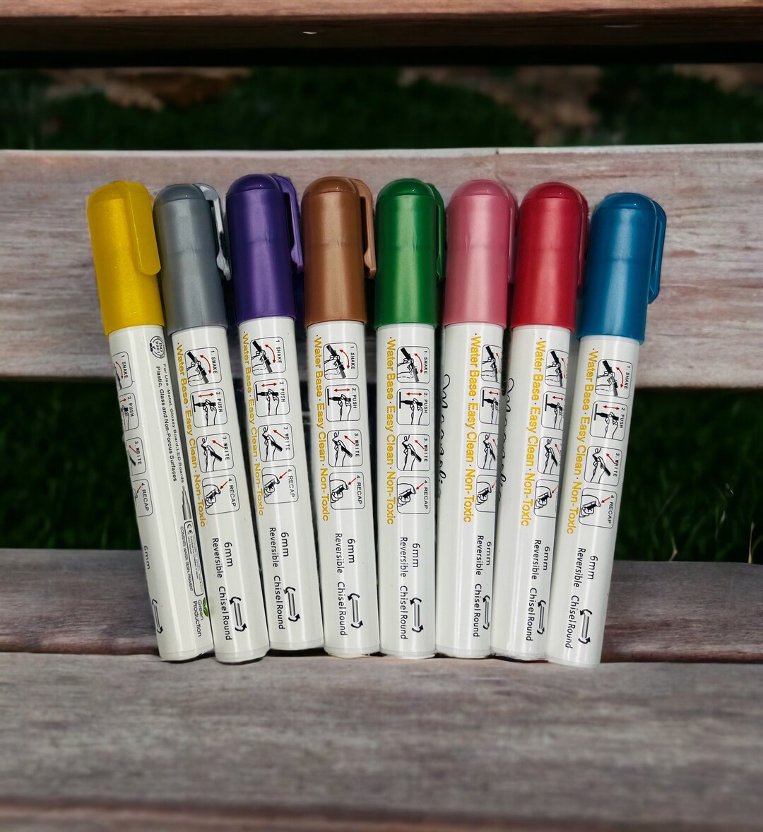 Chalk Paste Paint Pen Metallics 8 Pack - Etsy