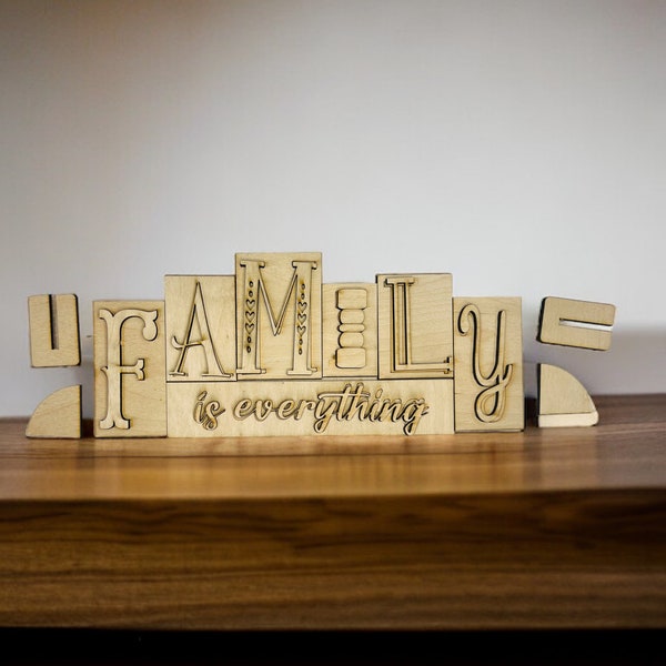 Wood Word Blocks - Etsy