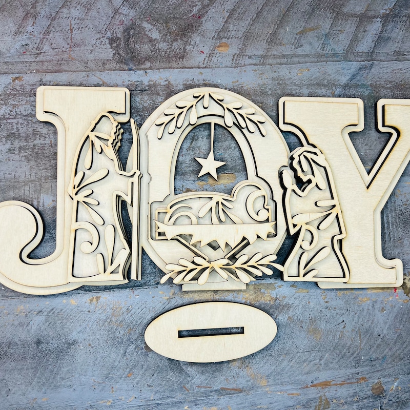 Joy Nativity Diy Kit - Etsy