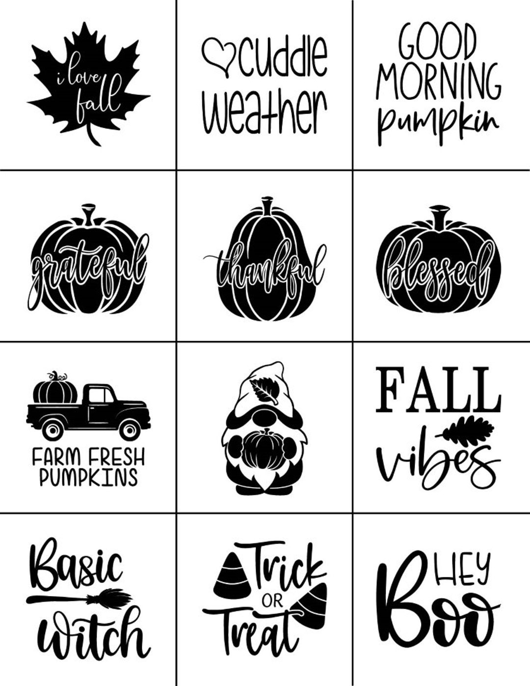 Fall Mini Magnolia Cut File Svg Png File Chalk File Etsy