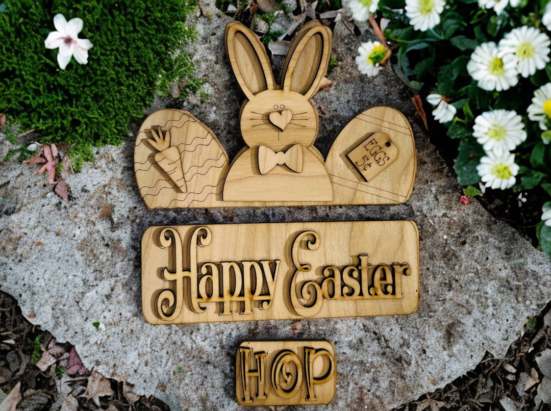 DIY Happy Easter INSERT Kit for Truck Interchangeable Shelf Sitter or Door Hanger - Etsy
