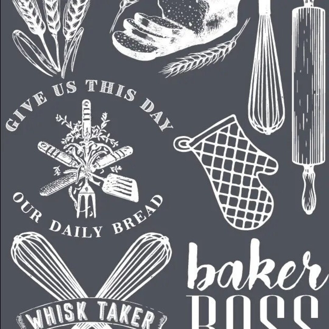 Baker Boss Mesh Stencil 8.5x11 Reusable Adhesive Transfer / Stencil - Etsy