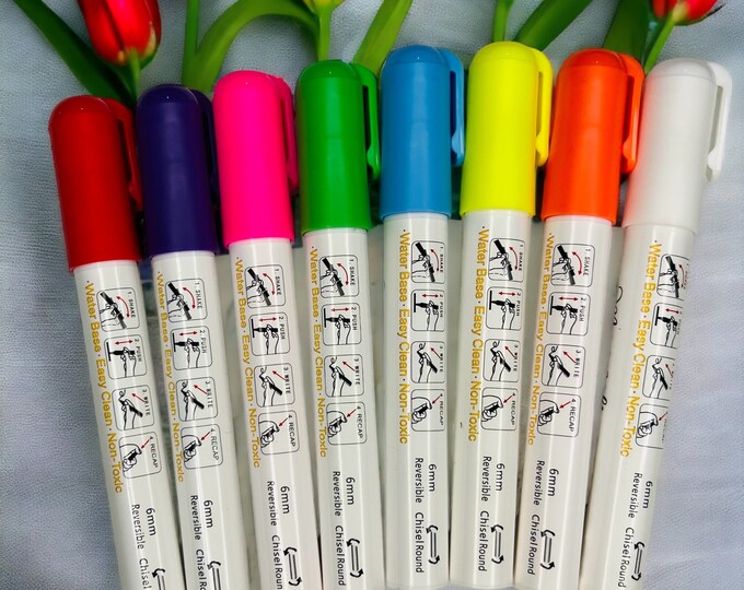 Chalk Paste Paint Pen 8 Pack - Etsy
